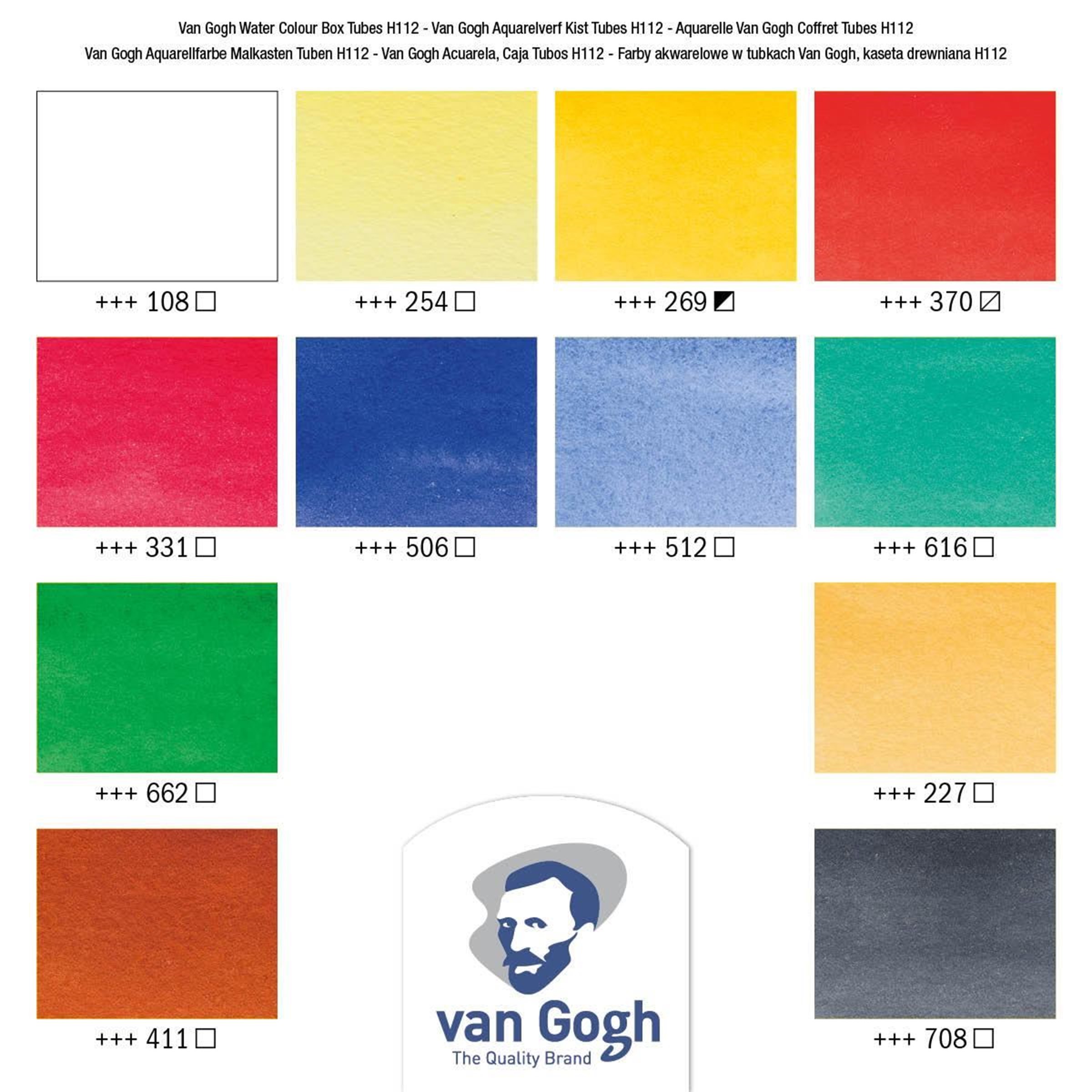 Van Gogh Akvarel, sæt med 12 smukke farver tubeakvarel. Stort udvalg i ...